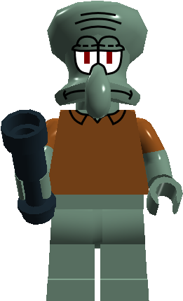 Squidward - Lego Squidward Transparent (272x453), Png Download