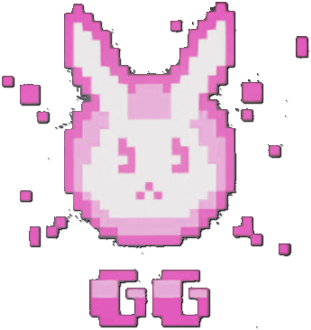 Pixel Bunny - Video Game (422x393), Png Download
