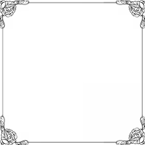 Wedding Card Borders Png - Square Border Designs Png (500x500), Png ...