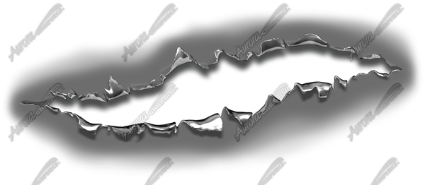 Metal Rip Png (600x262), Png Download