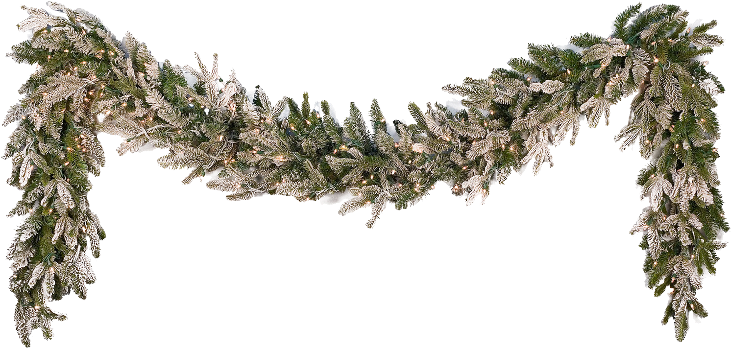 Garland Png Transparent Garland - White Christmas Garland Png (1500x783 ...
