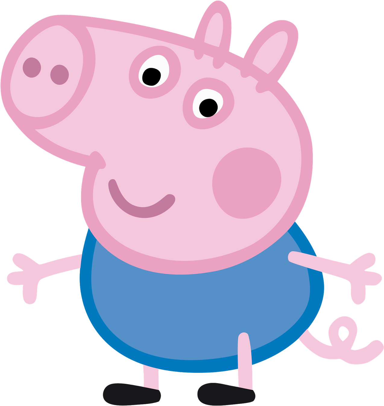 George Pig - Irmao Da Peppa Pig (1386x1600), Png Download