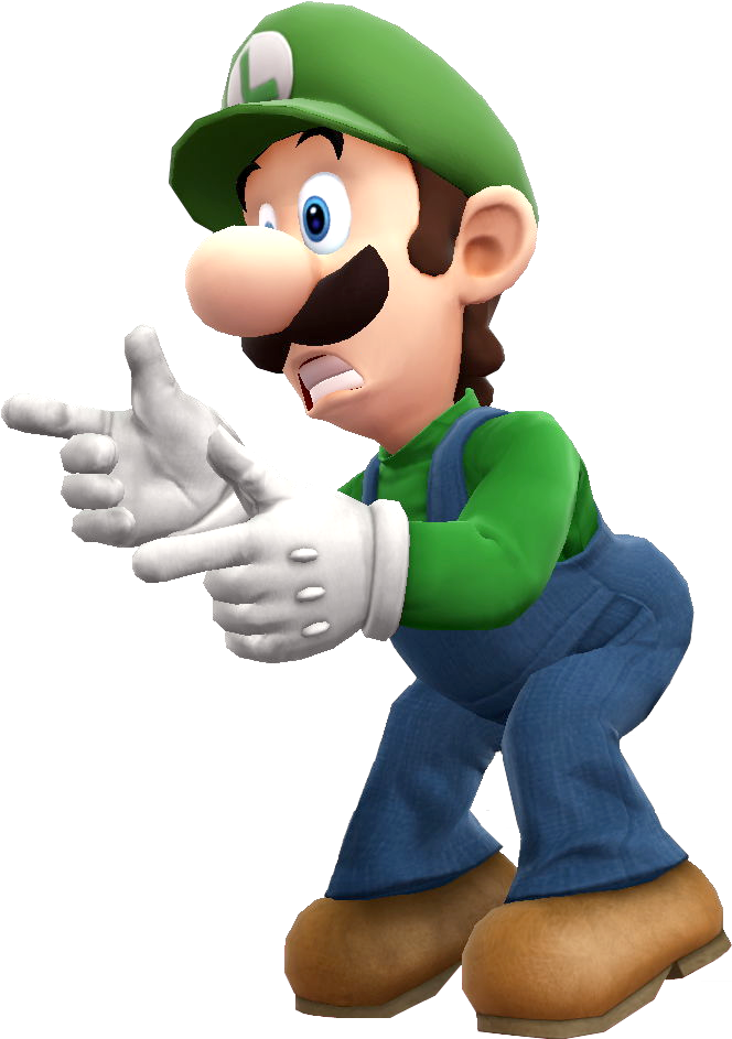 Luigi Transparent Cartoon - Luigi Scared Transparent (675x952), Png ...