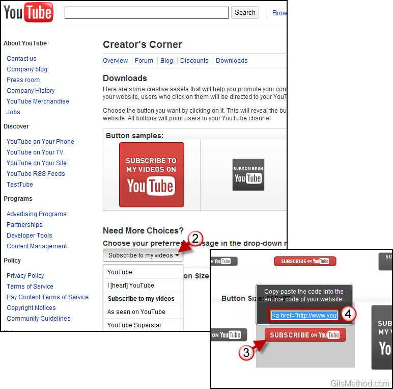 Download Promote Youtube Channel Buttons - Youtube Promote Button ...