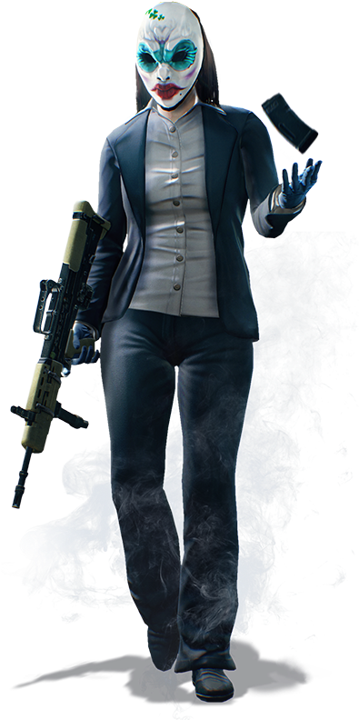 Clover - Payday Characters (395x800), Png Download