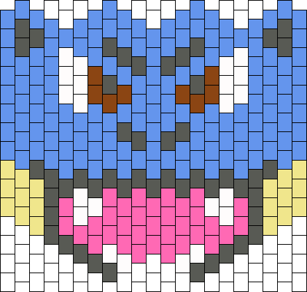 Blastoise Kandi Mask - Bead (442x420), Png Download