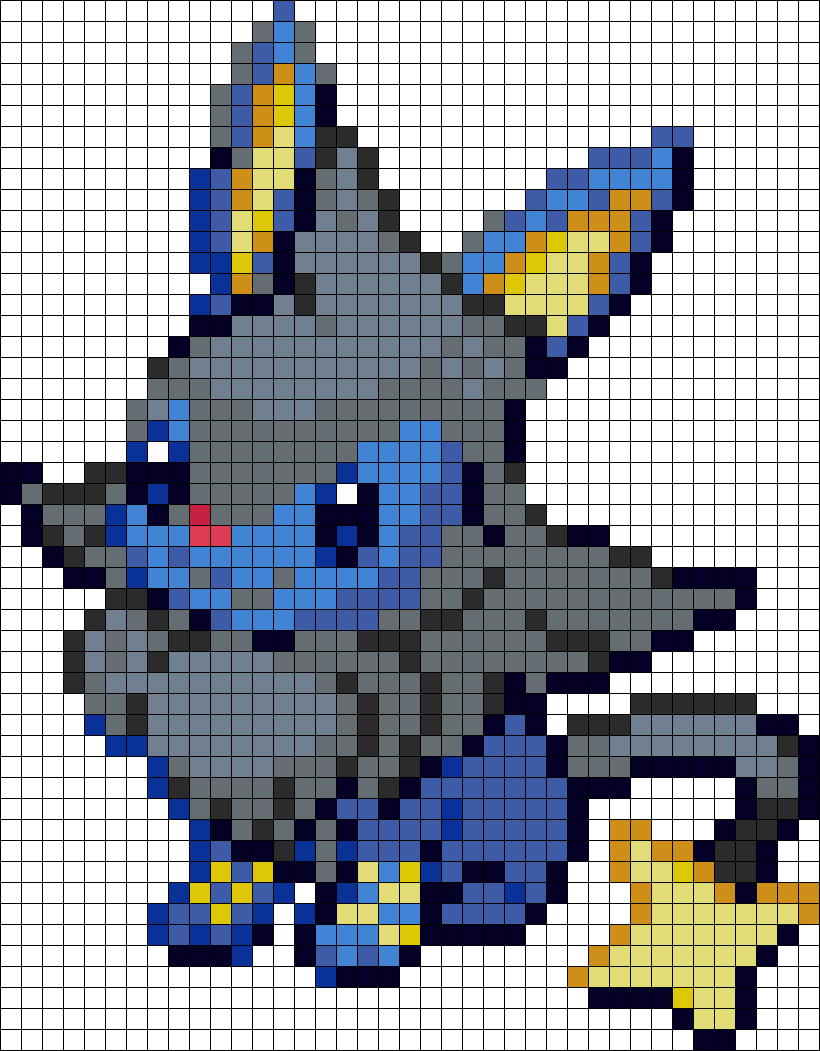 Eevee And Luxio Fusion - Pixel Art Pokemon Evoli Fusion (820x1051), Png ...