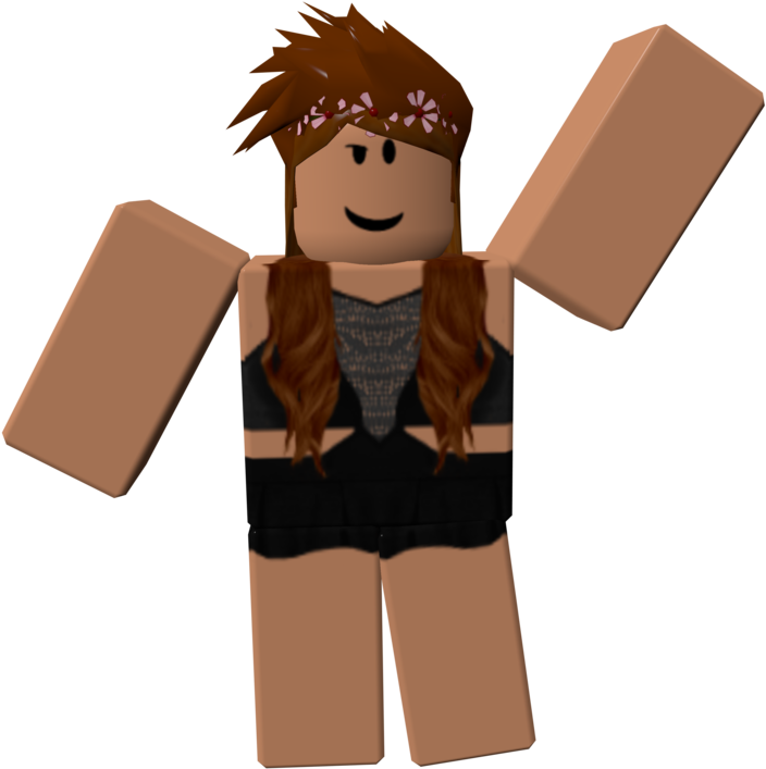 Roblox Character Render By Xzortex-da1iibi - Cute Roblox Girl Waving ...