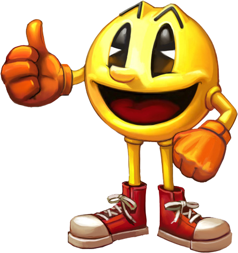 Pac Clipart Pac Man - Mickey Mouse And Pac Man (503x537), Png Download