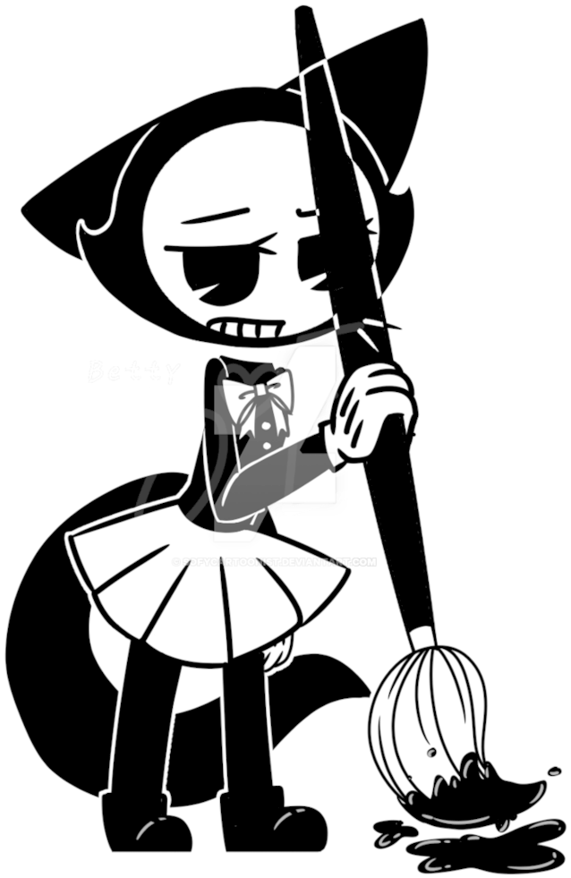 Betty The Cat By Sofycartoonist On - Betty And The Ink Machine ...