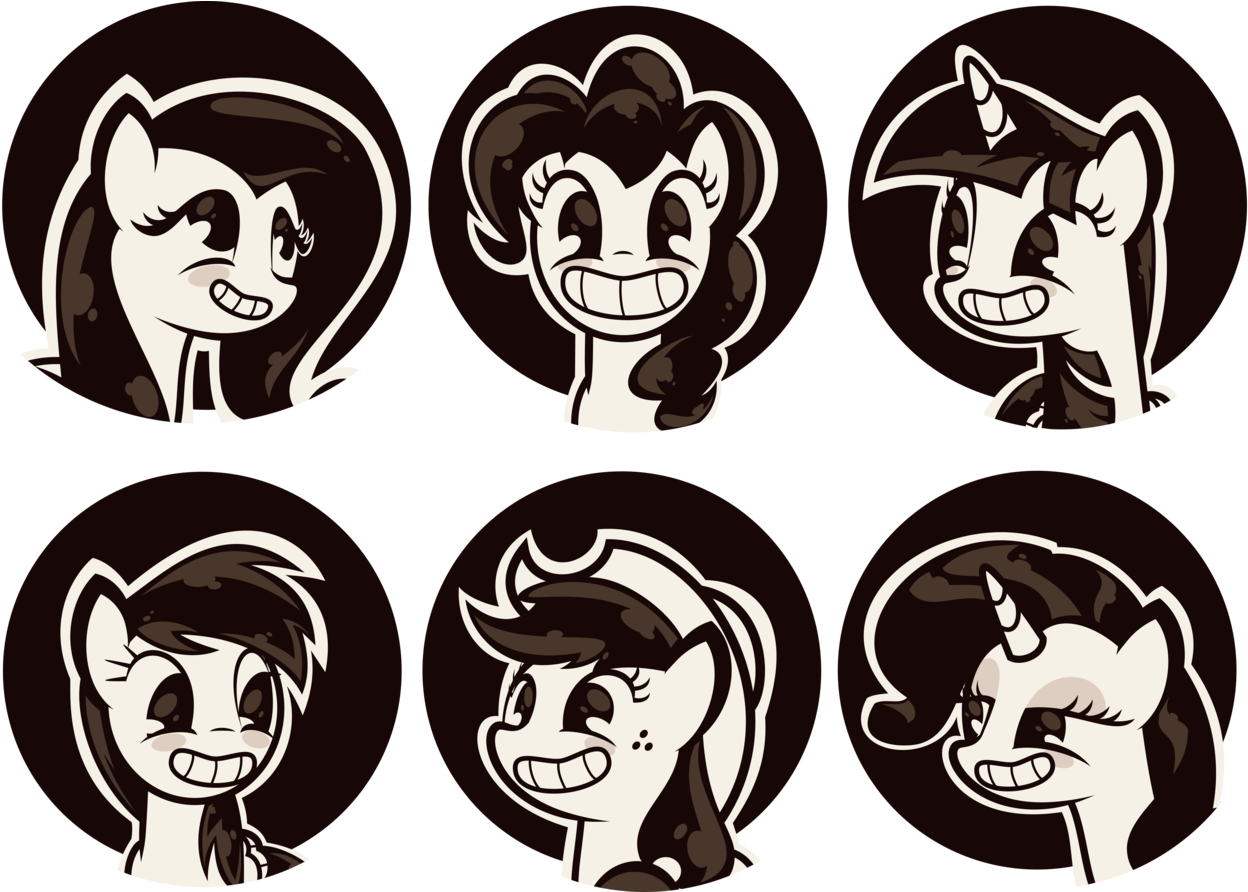 Absurd Res, Applejack, Artist - Mlp Bendy And The Ink Machine (1280x891 ...