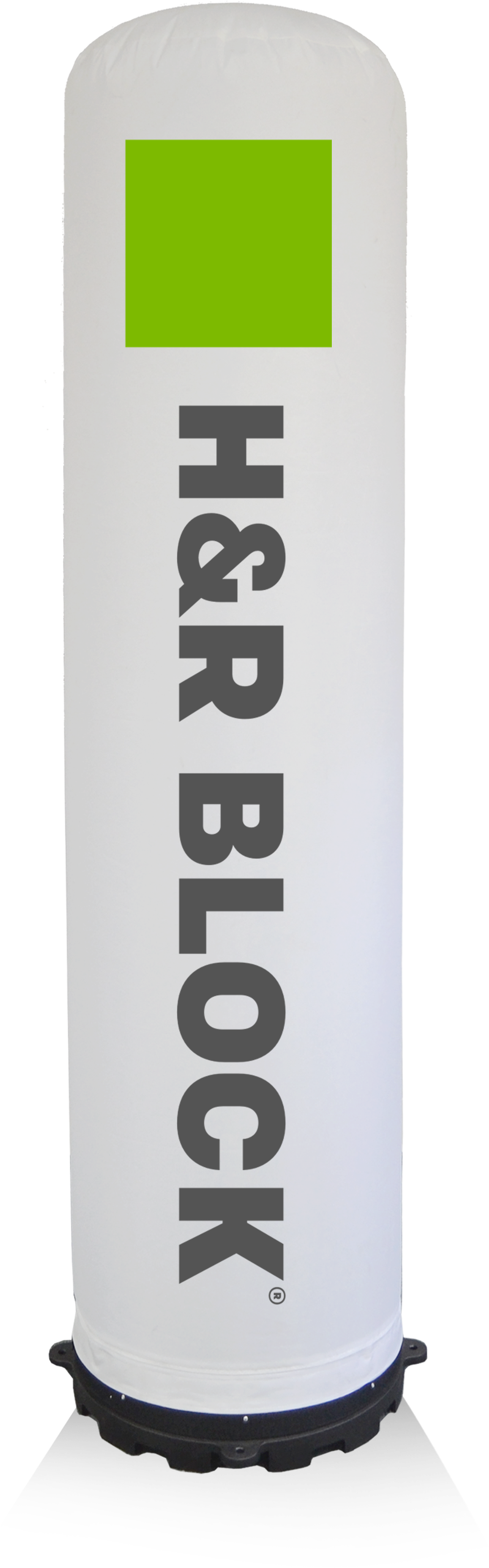 6ft Led Pillar H R Block White Png - H&r Block (3883x3883), Png Download