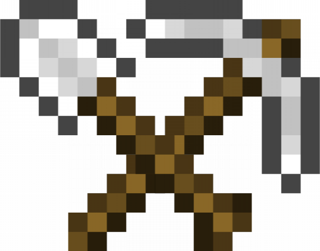 Download The Gallery For > Minecraft Pickaxe And Shovel - Minecraft ...