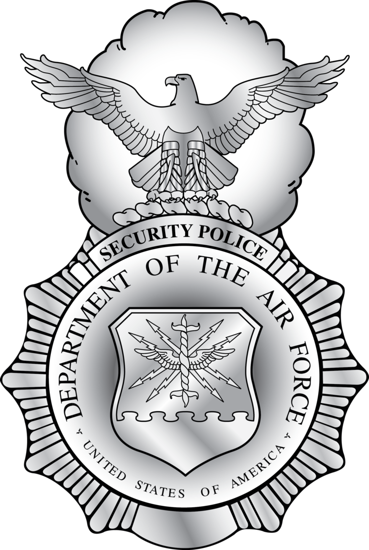 Sf Badge - Security Forces Air Force Badge (733x1090), Png Download