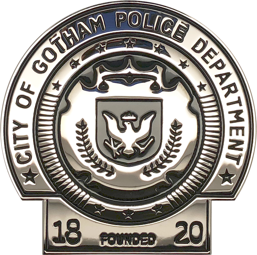 Gotham City Police Officer Shield Badge - Gotham City Police Department ...
