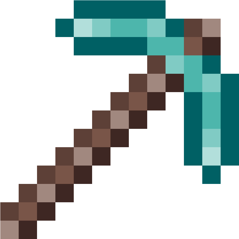Download Clip Art Pickaxe Drawing Diamond - Minecraft Gold Pickaxe Png ...