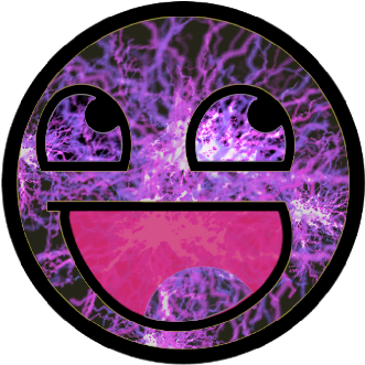 Electro Awesome Face - Circle (576x615), Png Download