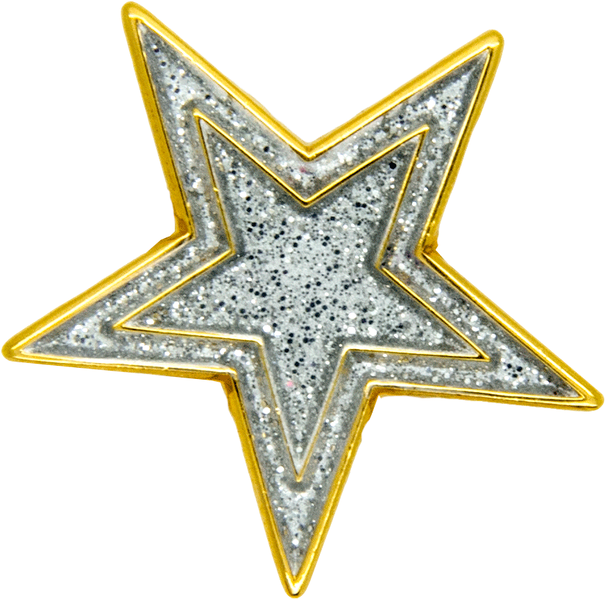 Download Star Pin, Silver Glitter/gold - High School Star Musical Kuga ...