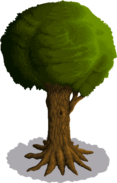 Giant Tree - Giant Tree Pixel Art (384x601), Png Download