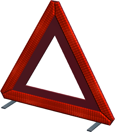 Warning Triangle - Traffic Sign (600x600), Png Download