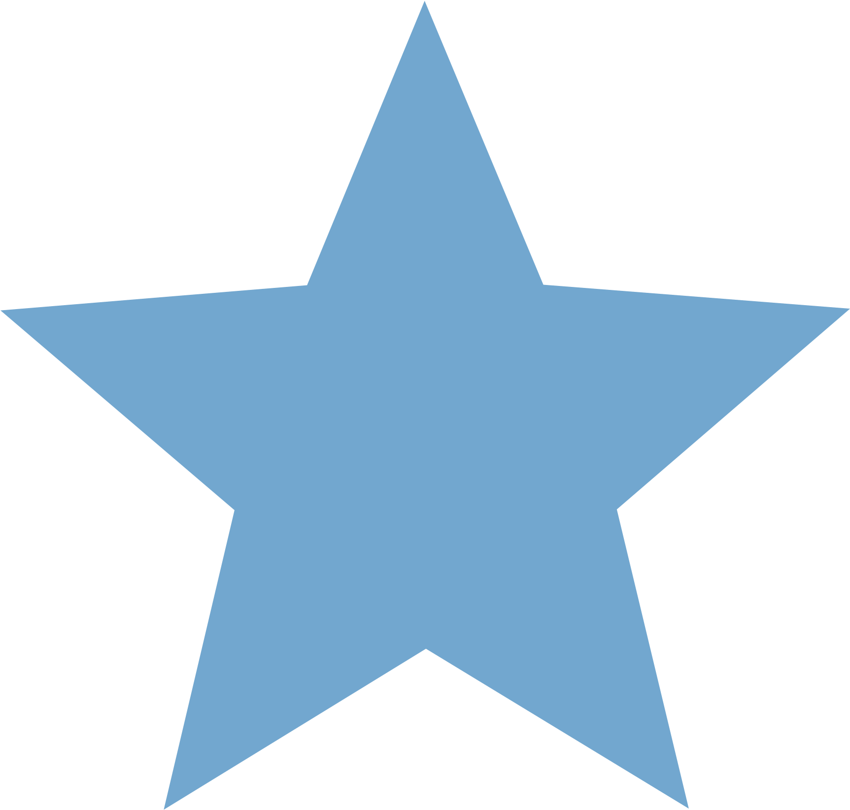 Open - Star Icon Blue Png (2000x2000), Png Download