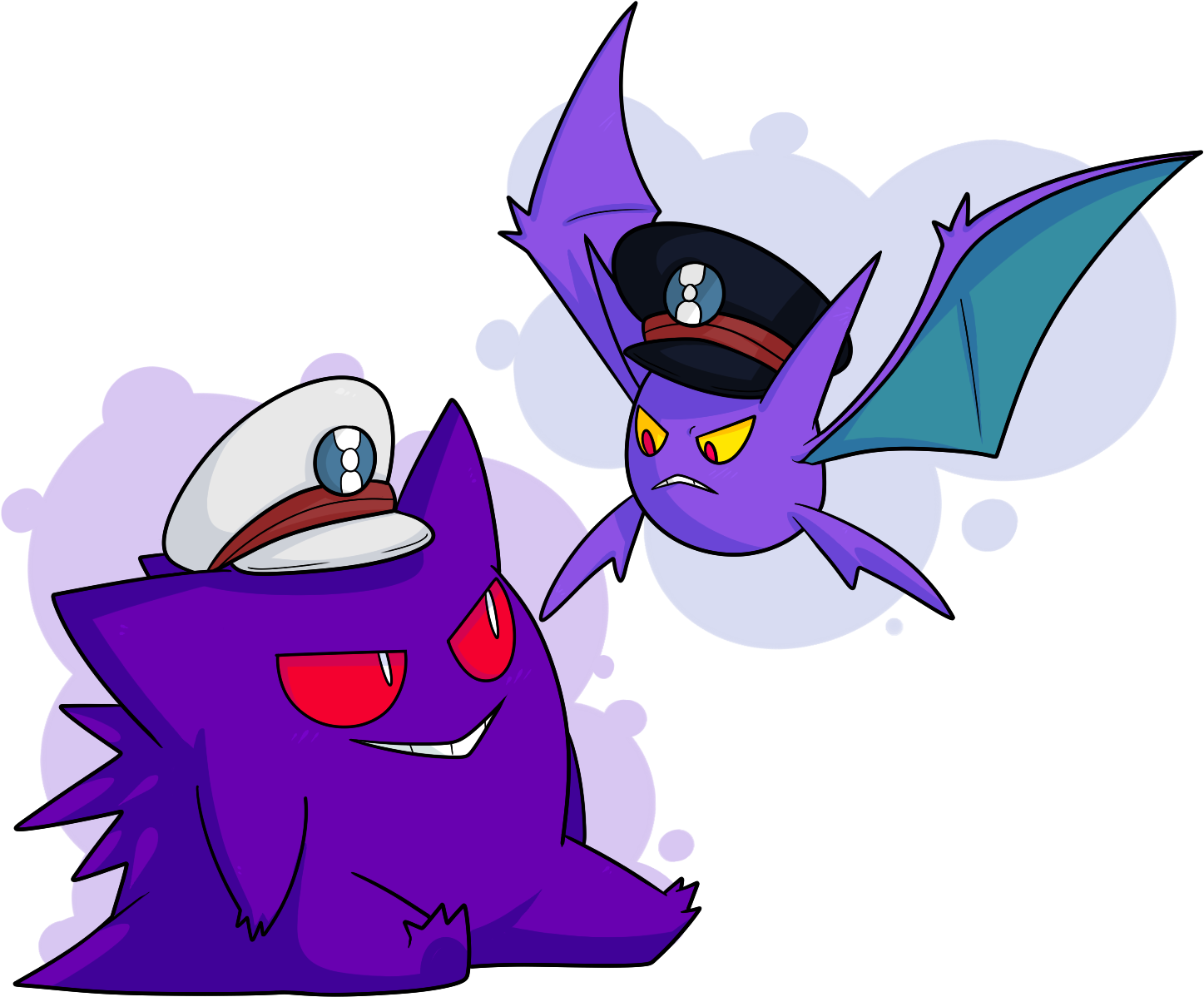 Download Gengar And Crobat - Pokemon Crobat And Gengar | Transparent ...