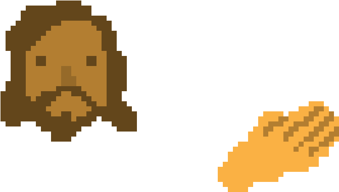 Slap - Pixel Art (970x540), Png Download