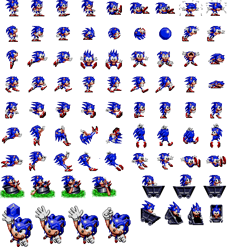 Download Sonic - Sonic 16 Bit Sprites | Transparent PNG Download | SeekPNG