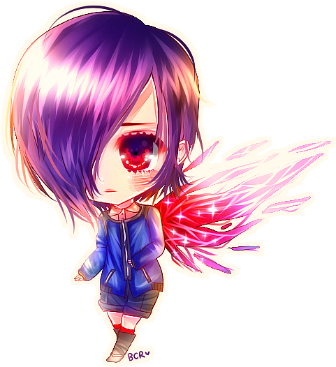 Tokyo Ghoul - Tokyo Ghoul Touka Chibi (514x556), Png Download