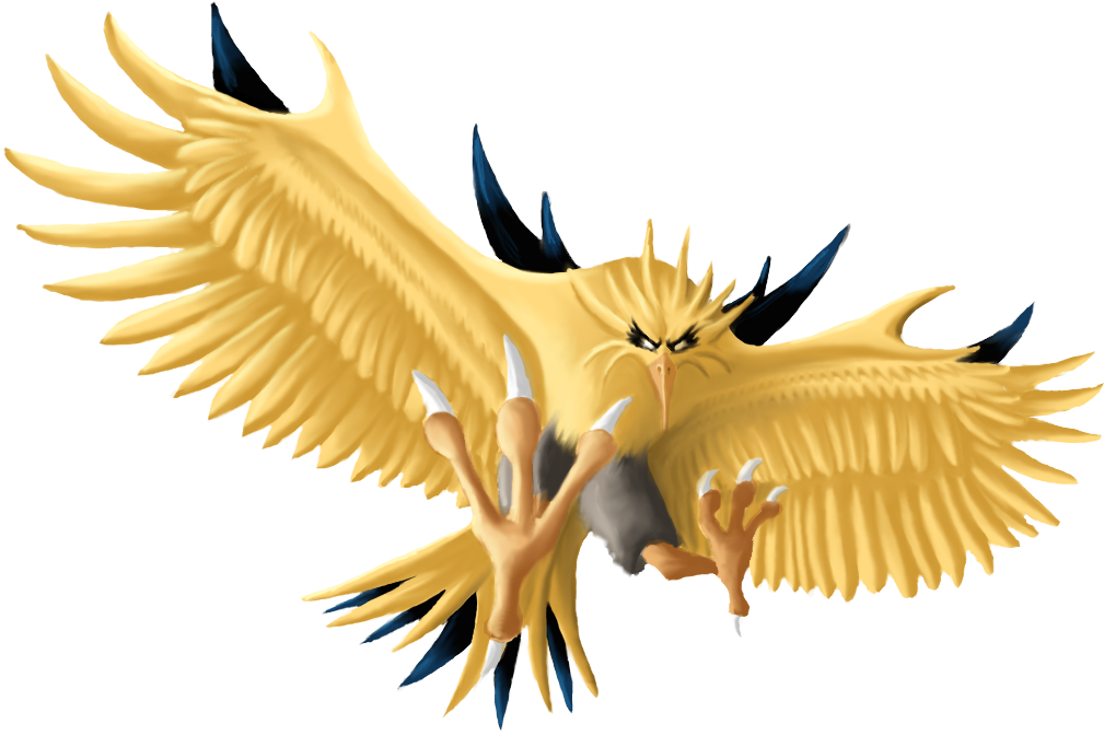 Download By Legend On Deviantart - Pokemon Zapdos 3d Png | Transparent ...
