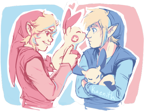 Red Link X Blue Link (500x385), Png Download
