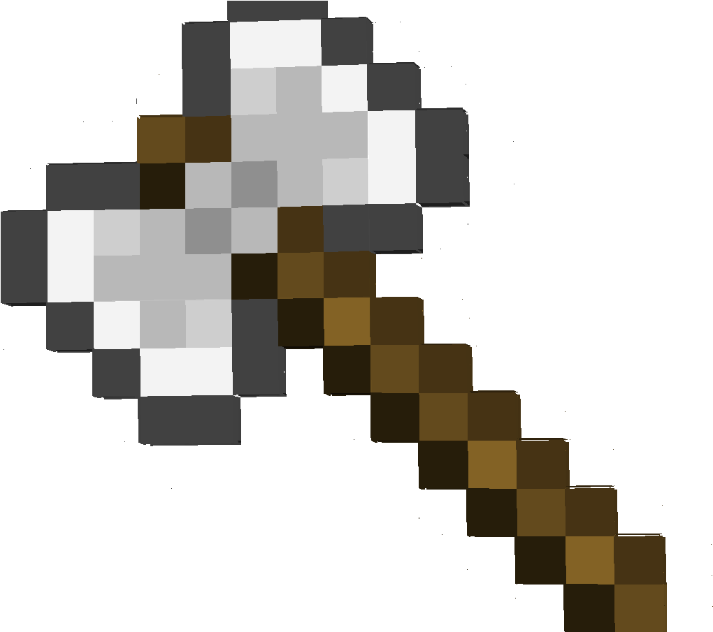 Minecraft Iron Axe Texture (1092x1100), Png Download