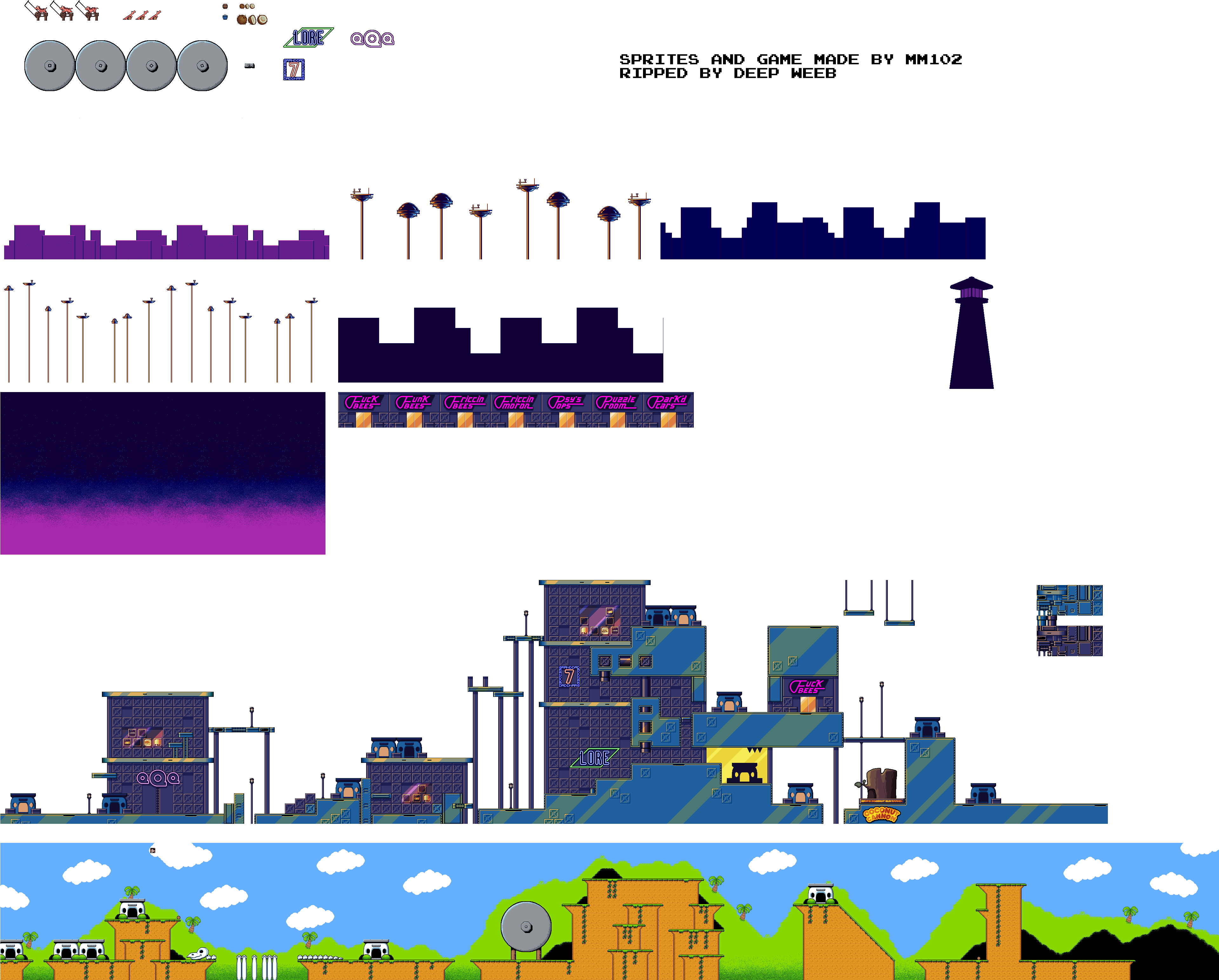 Click For Full Sized Image Levels - 7 Grand Dad Sprites (4000x3152 ...