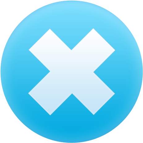 Download Go Back Icon - Blue Close Icon Png | Transparent PNG Download ...