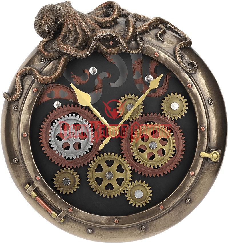 Clipart Transparent Library Png For Free Download On - Steampunk Clock ...