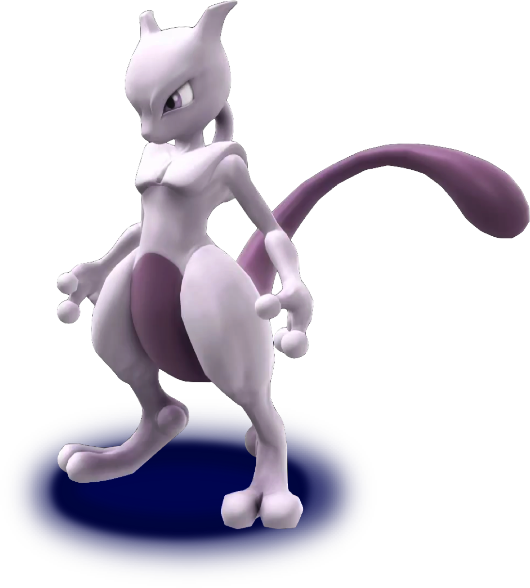 Mewtwo Transparent Smash - Mewtwo Smash Bros Png (1190x1292), Png Download