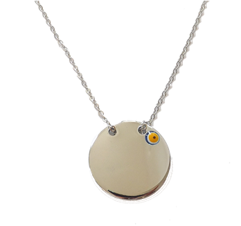 Halskette Gravurplatte 'nazar Boncuk' - Locket (370x337), Png Download