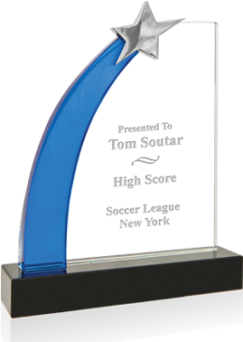 The Rocket Glass - Glass Trophies Png (300x400), Png Download