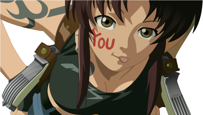 [ Img] - Black Lagoon Revy Art (800x450), Png Download
