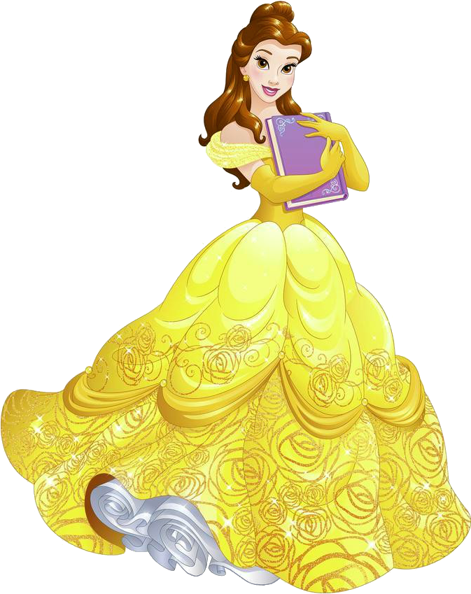 Download Belle With A Book - Beauty And The Beast Png | Transparent PNG ...
