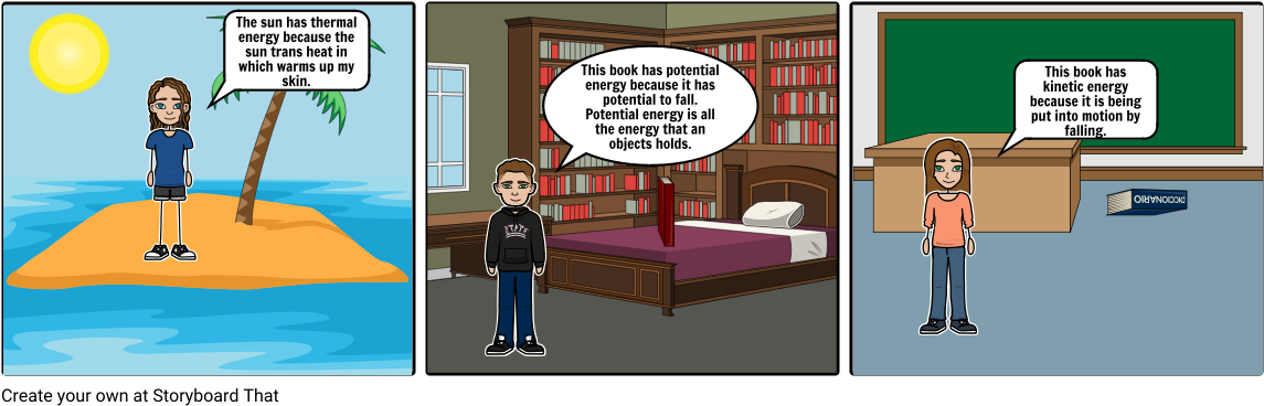 Download Energy Comic Book Strip - Heat And Kinetic Energy Comic ...