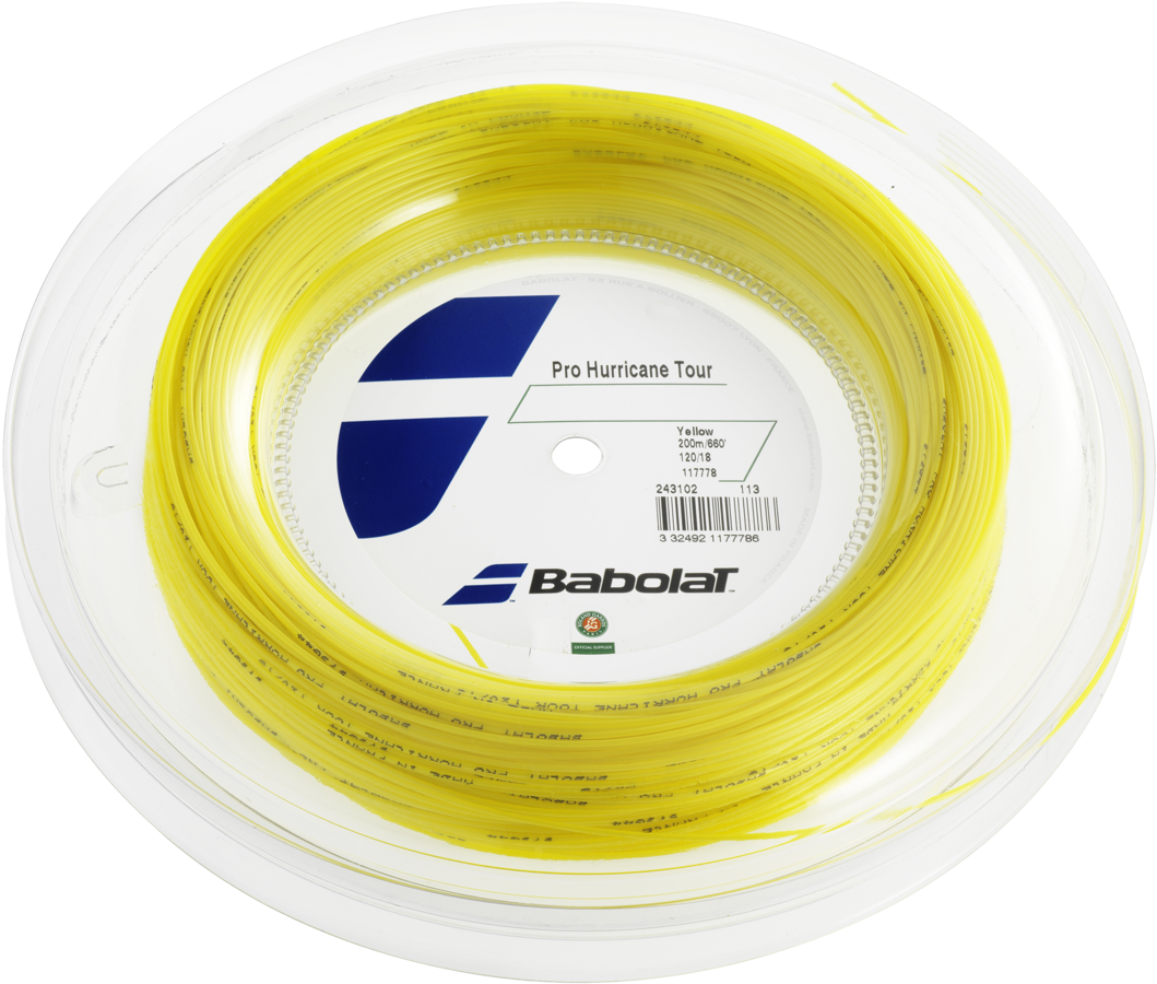 Babolat Pro Hurricane Tour 17g 660ft/200m Tennis String - Babolat Pro ...