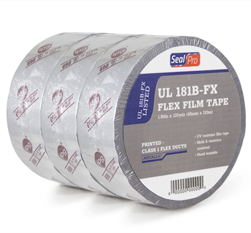 Ul 181b-fx Flex Film Duct - Label (500x500), Png Download
