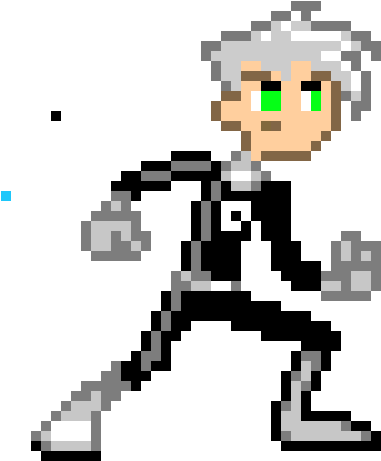 Danny Phantom - Danny Phantom Pixel Art (490x490), Png Download