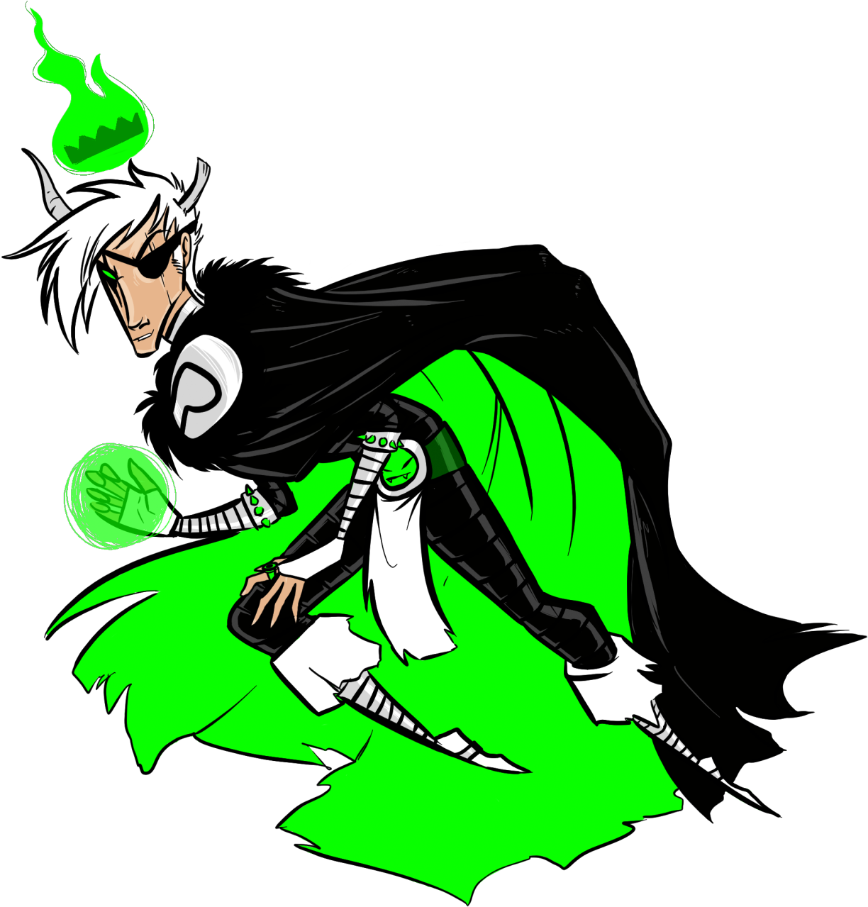 Crown Of Fire Danny Phantom - Pariah Dark (1280x1321), Png Download