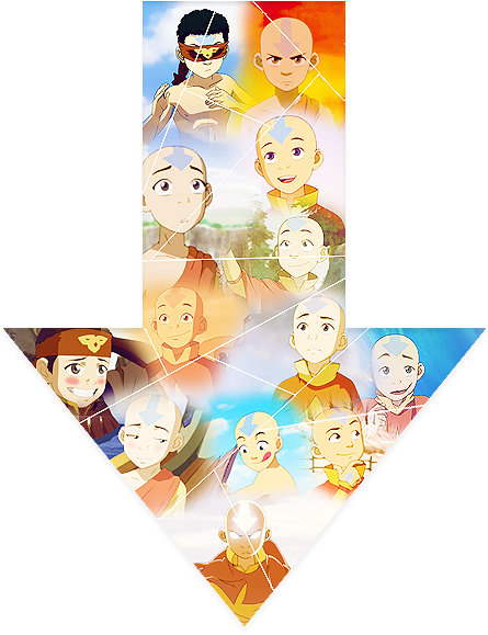 Avatar Aang, The Last Airbender - Aang With Hair (500x592), Png Download
