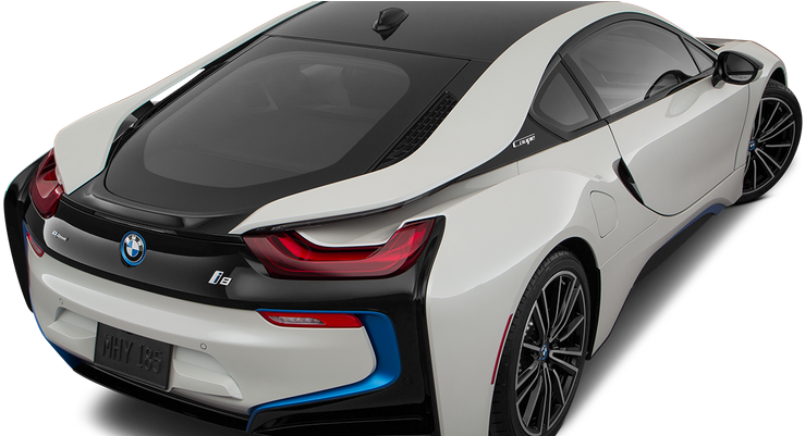 Rear 3/4 Angle View - 2019 Bmw I8 Coupe (800x400), Png Download