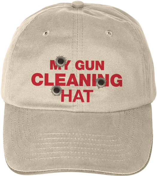 My Gun Cleaning Hat - Accuform Signs 10" X 14" Black, Blue And White 0. ...