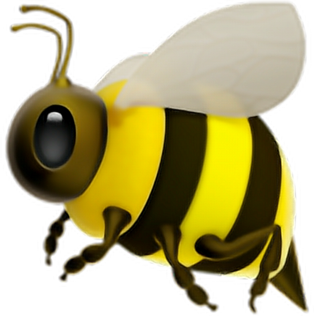 Bee Emoji Ios 11.1 (1024x1024), Png Download