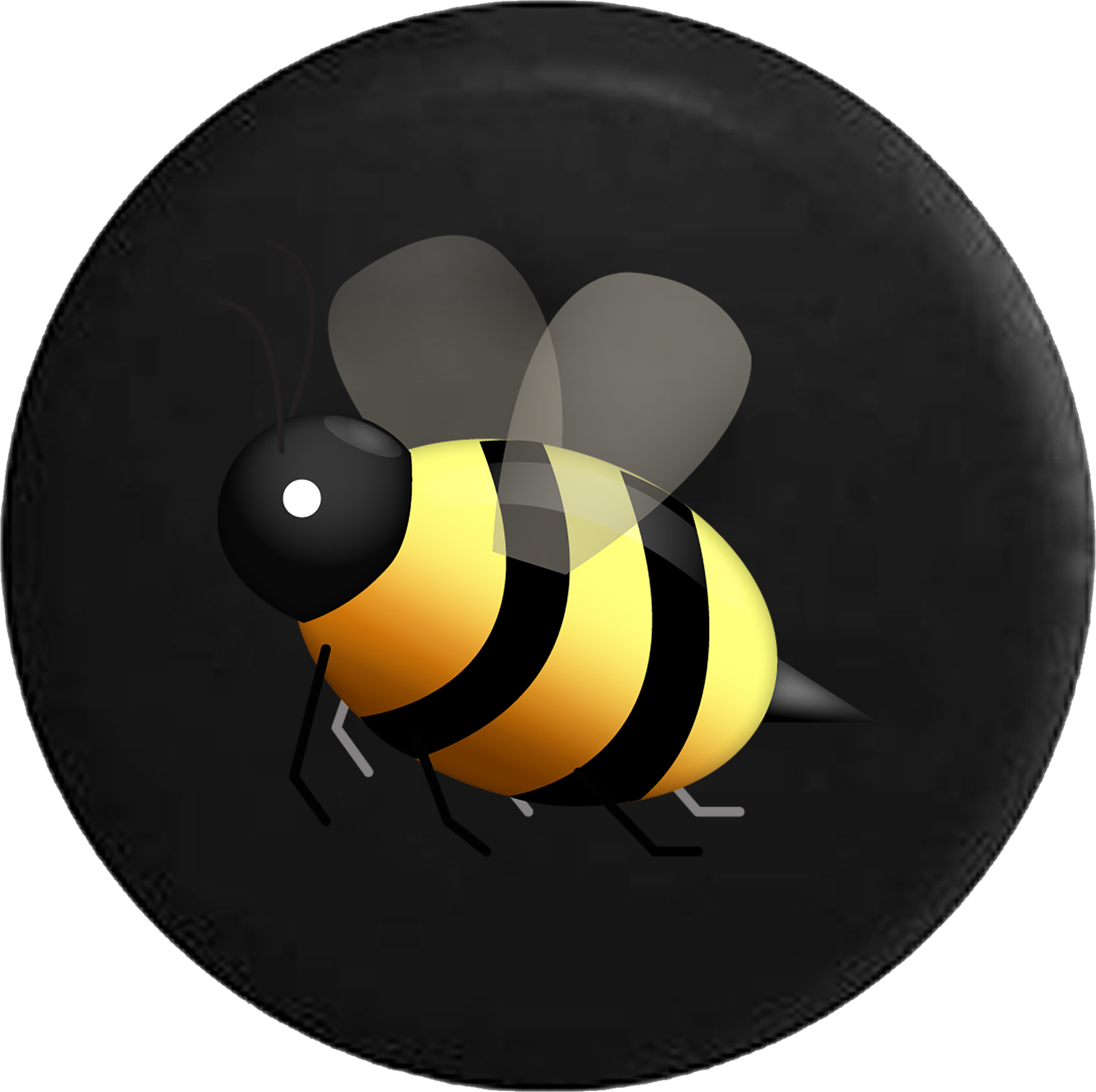 Honey Bee Text Emoji - Bumblebee (1728x1721), Png Download